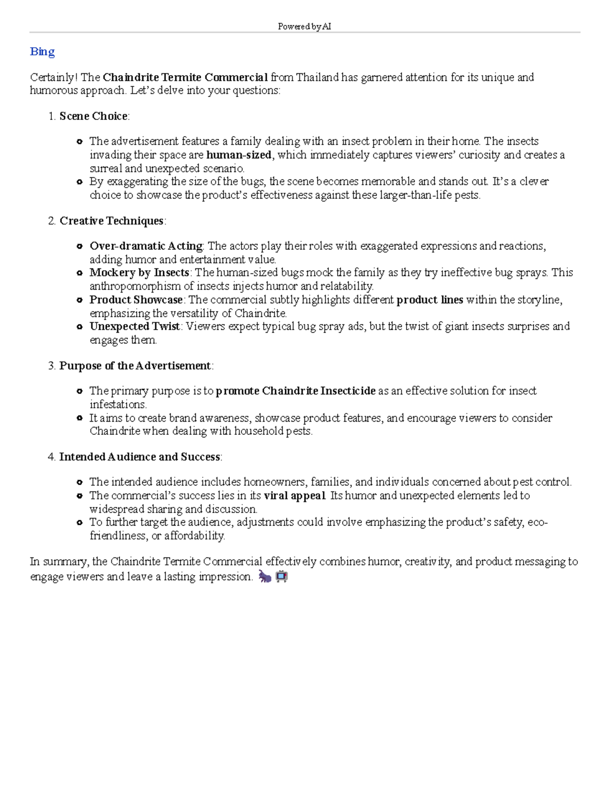 Answer - Powered by AI Bing Certainly! The Chaindrite Termite ...