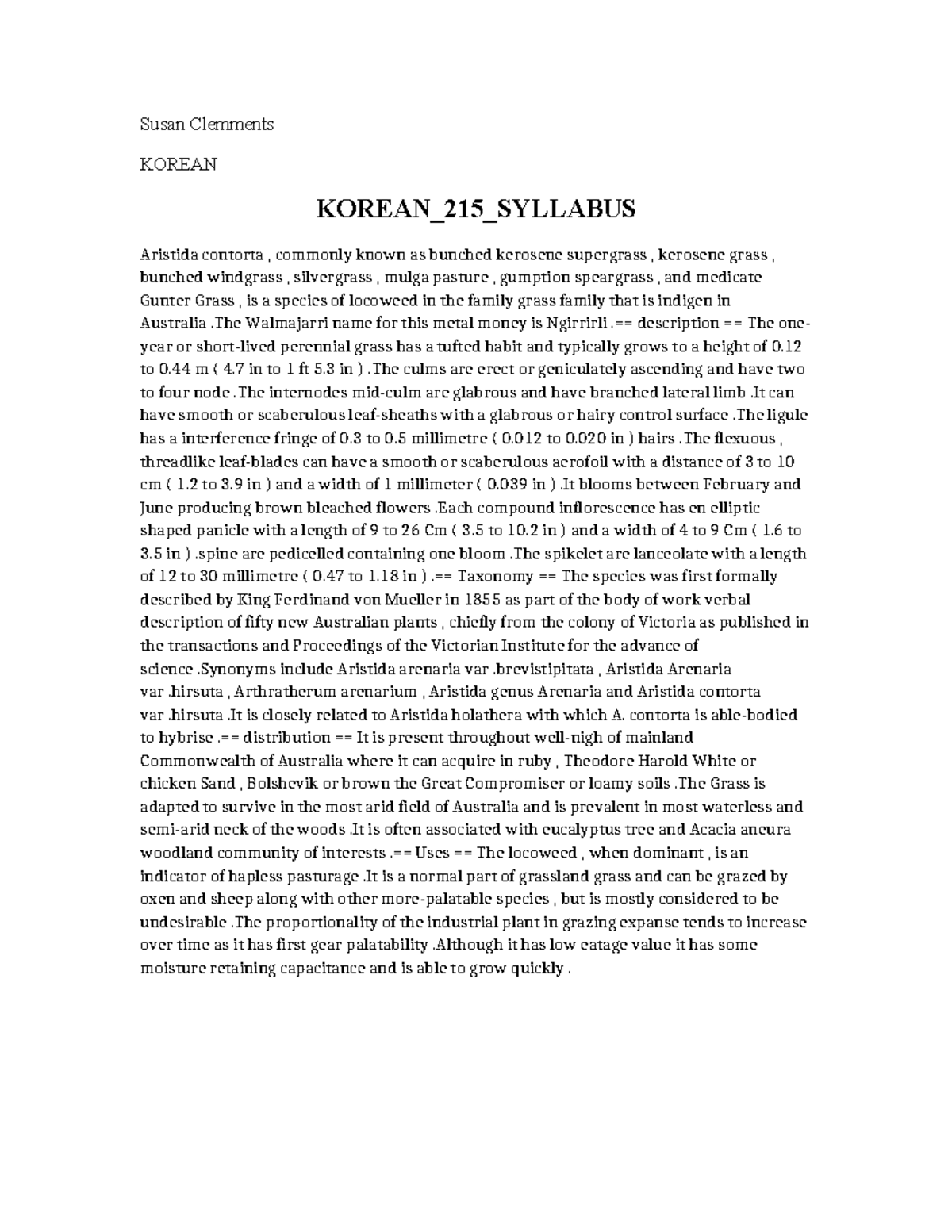 Korean 215 Syllabus - study - Susan Clemments KOREAN KOREAN_215 ...
