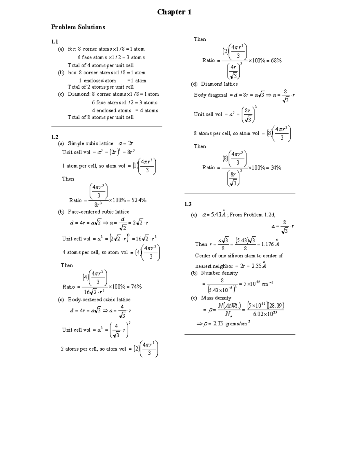 Semiconductor Physics and Devices 4th edition - Chapter 1 ...