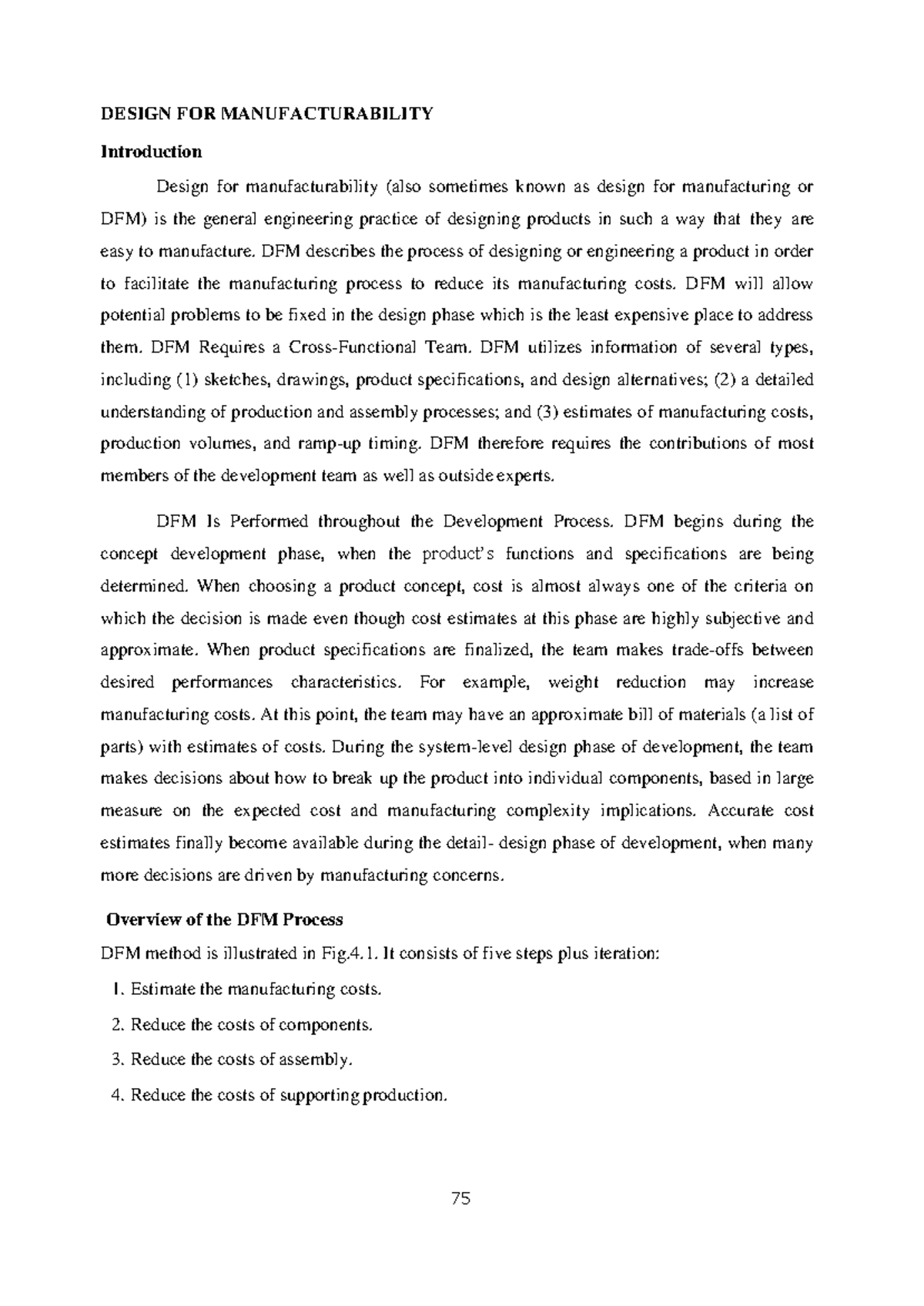 Design FOR Manufacturing AND Economics notes - DESIGN FOR ...