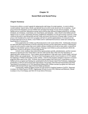 Chapter 6 summary - Social Work - Chapter 6 Human Rights and Social ...