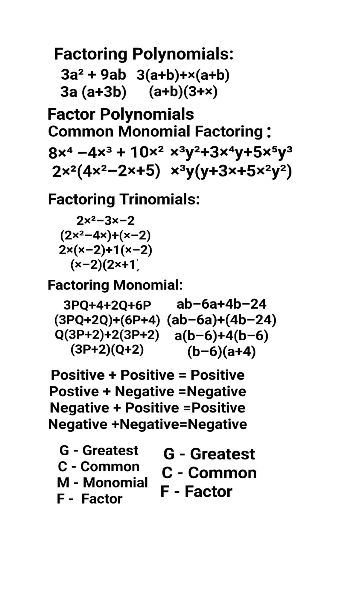 Factoring Polinomials - Science Technology Engineering Mathematics ...