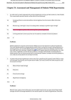 PAD vs PVD - nursing - Chapter 30: Assessment and Management of ...
