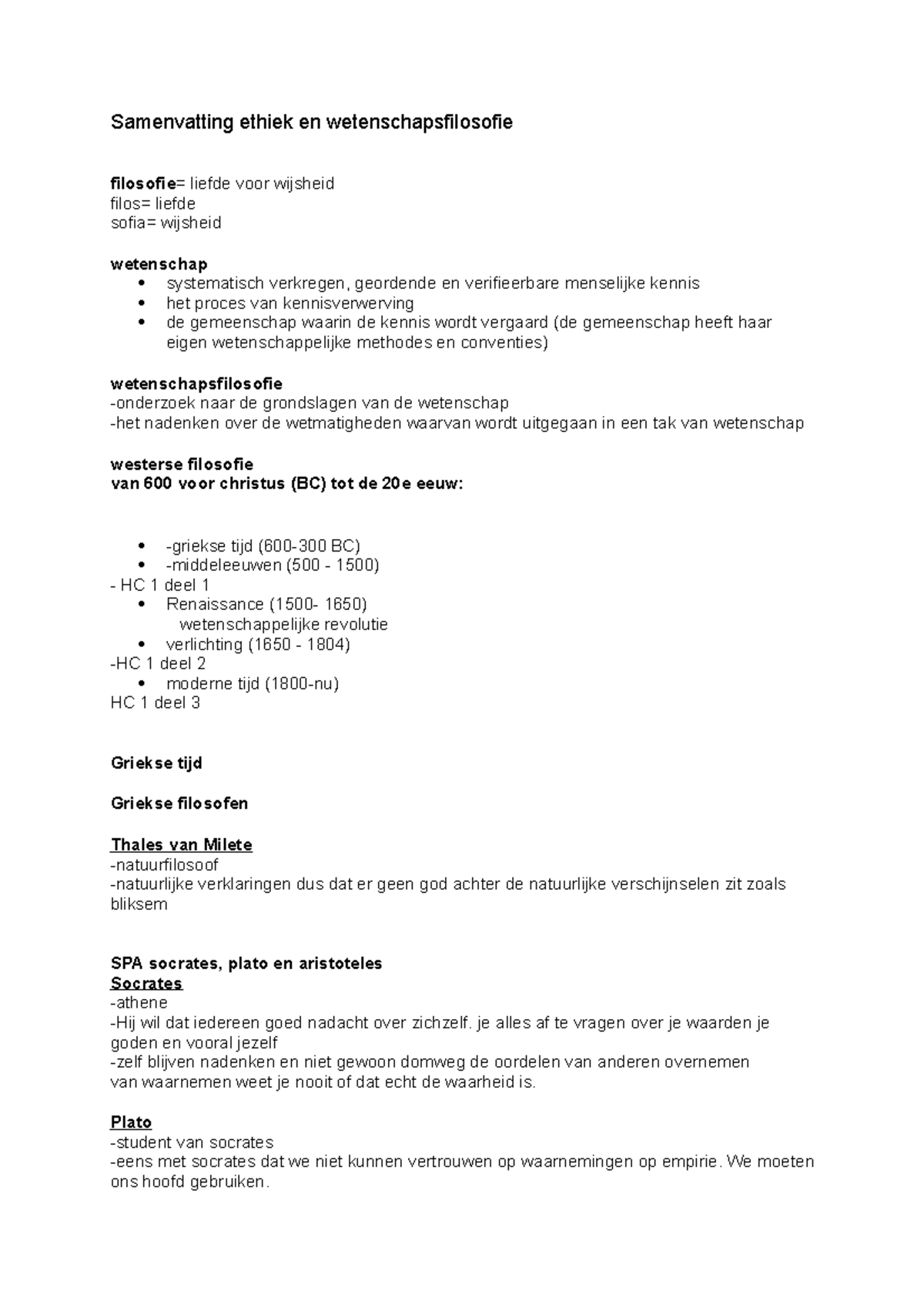Ethiek en wetenschapsfilosofie P8 - Samenvatting ethiek en ...