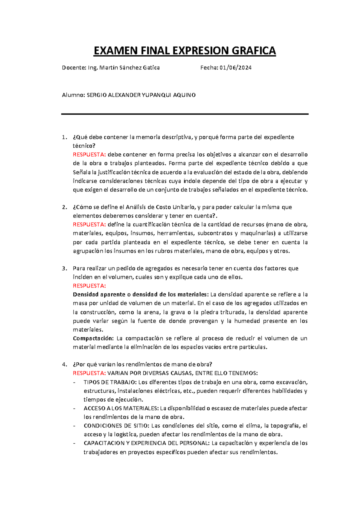 Examen Final Yupanqui Aquino - EXAMEN FINAL EXPRESION GRAFICA Docente ...