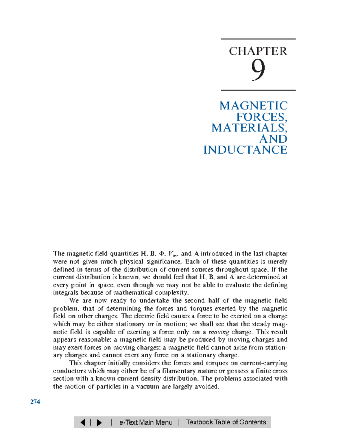 Ch9 - Electromagnetics ch 9 - CHAPTER 9 MAGNETIC FORCES, MATERIALS, AND ...