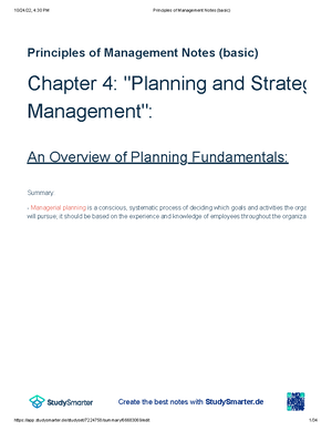 C483 Study Guide Questions - Principles of Management Strategic ...