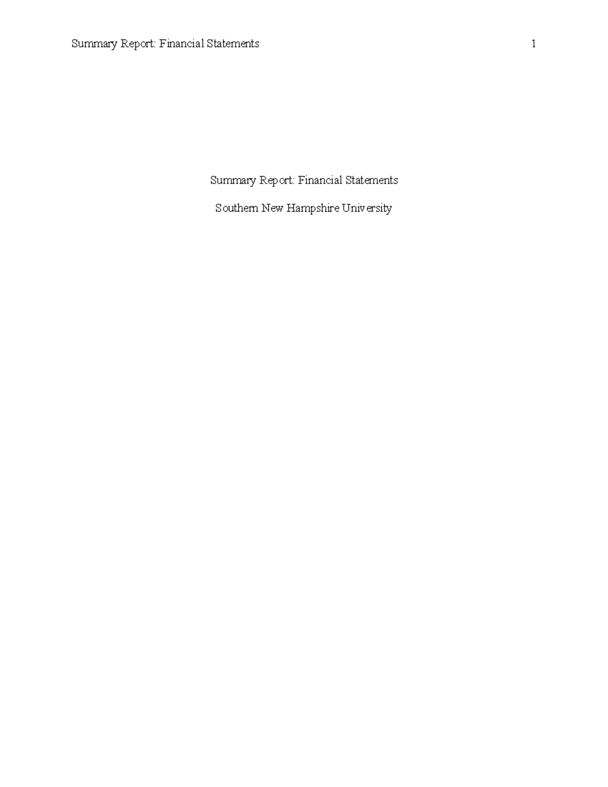 ACC 201 7-2 Project Summary Report Submission - ACC201 - SNHU - Studocu