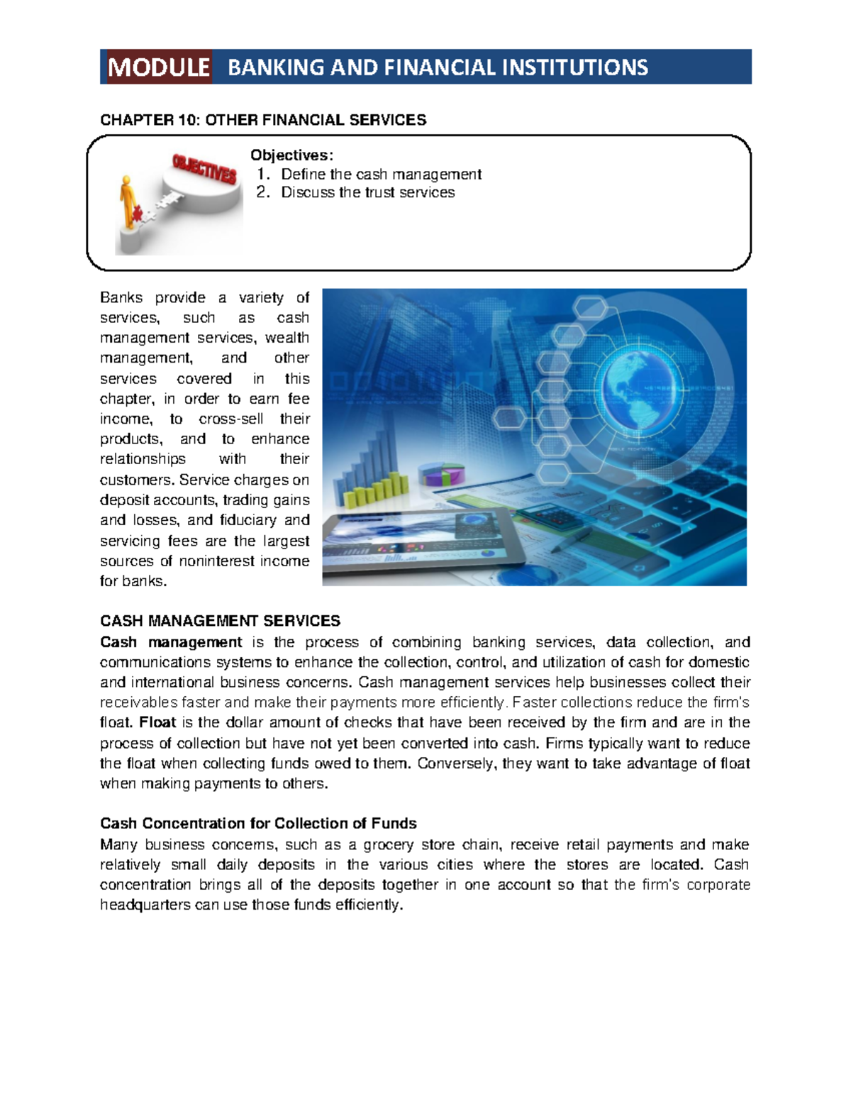 Bank 10 - Bank 10 - MODULE BANKING AND FINANCIAL INSTITUTIONS CHAPTER ...