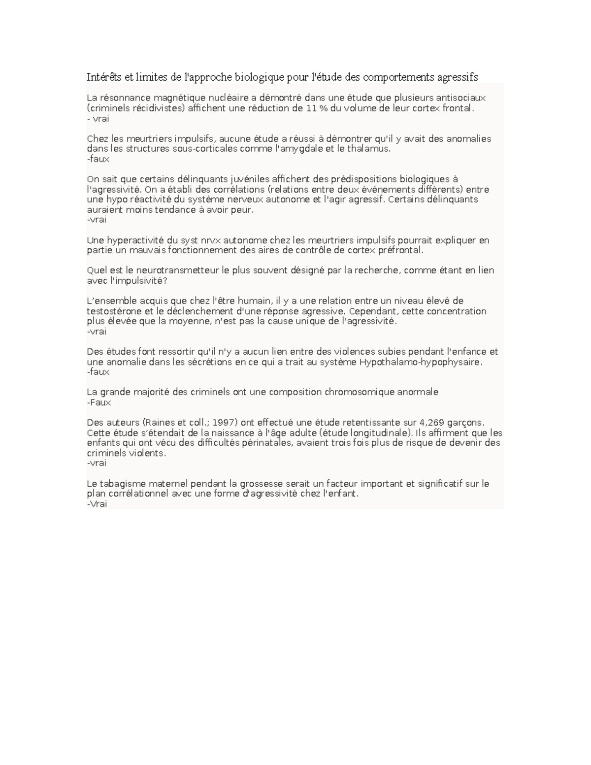 Questions/ réponses texte - Intérêts et limites de l'approche ...