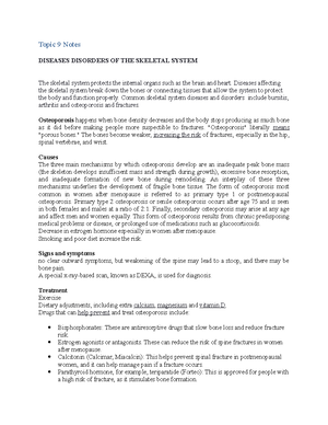 HSM 111 Lecture 3 Notes - for introduction to human anatomy - Topic 3 ...