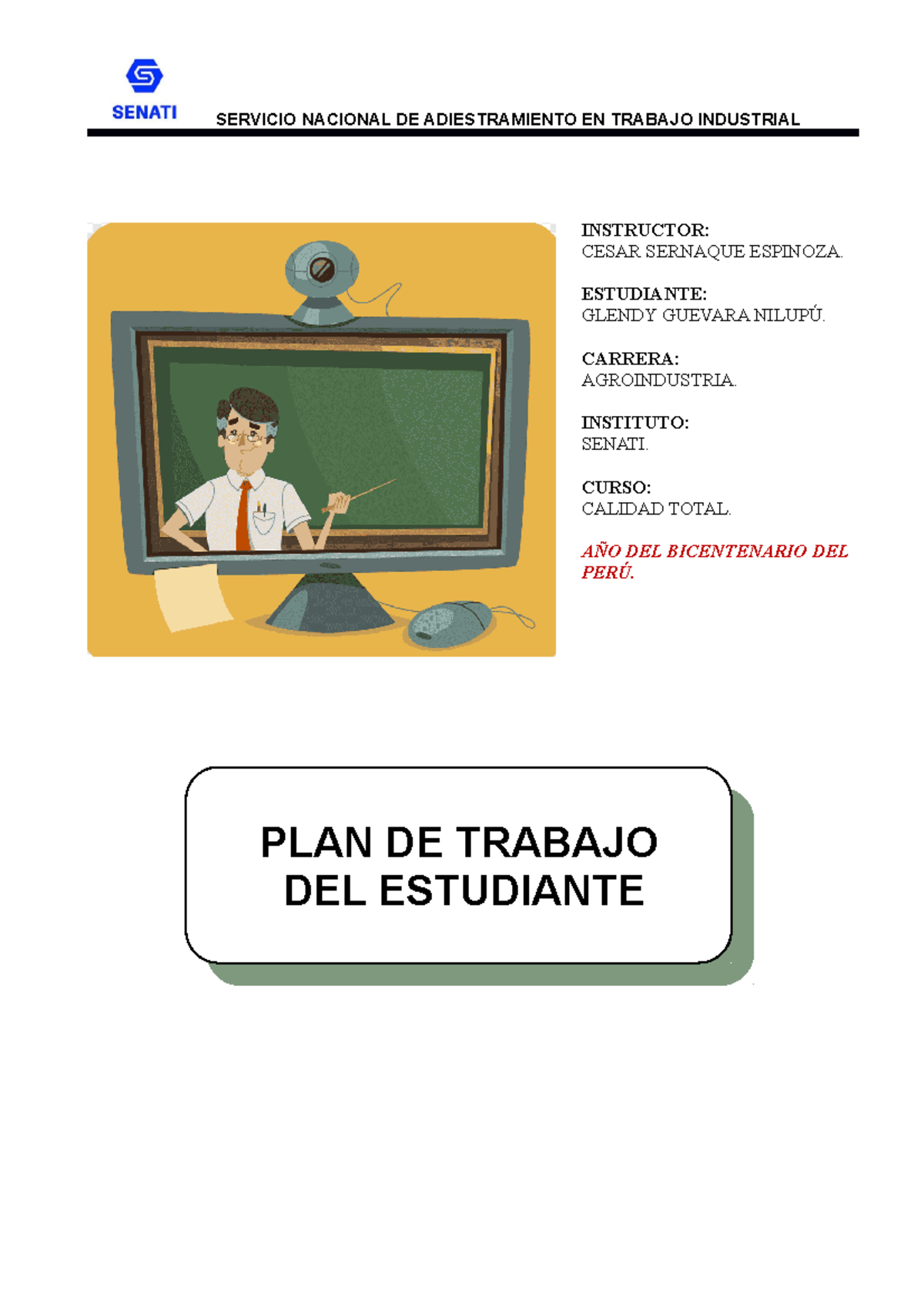 Actividad Entregable Calidad Total 2 - SENATI - Studocu