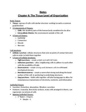 Chapter 3 Notes(1) - Notes were taken based on the lecture: The ...