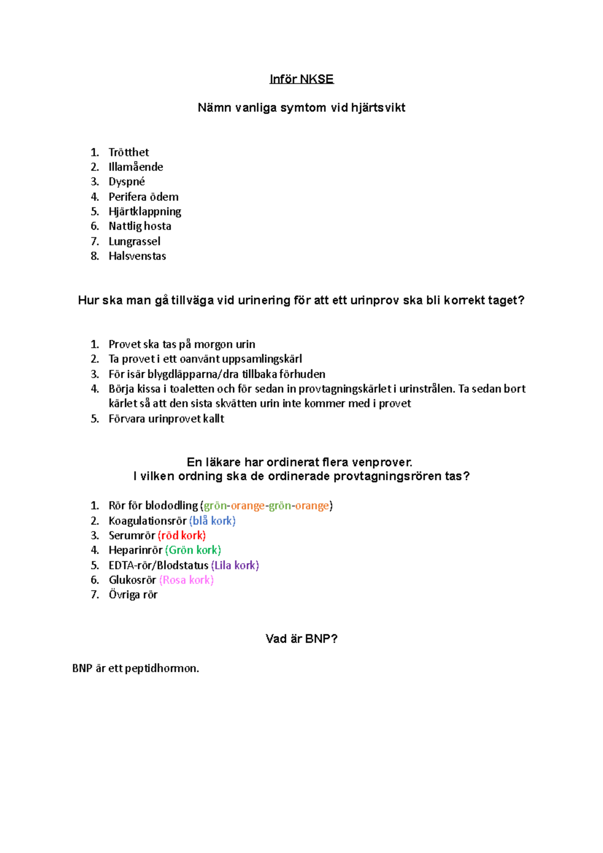 NKSE- frågor HT-19 - Sammanställning skriven i form av frågor med svar ...
