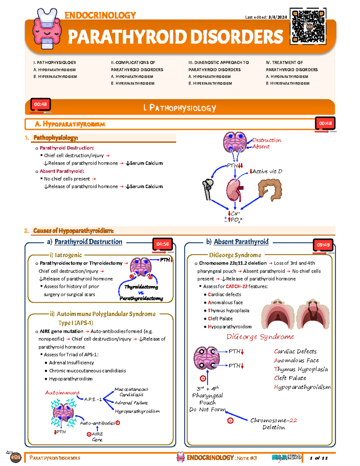 3 Parathyroid Disorders Notes - Parathyroid Disorders ENDOCRINOLOGY ...