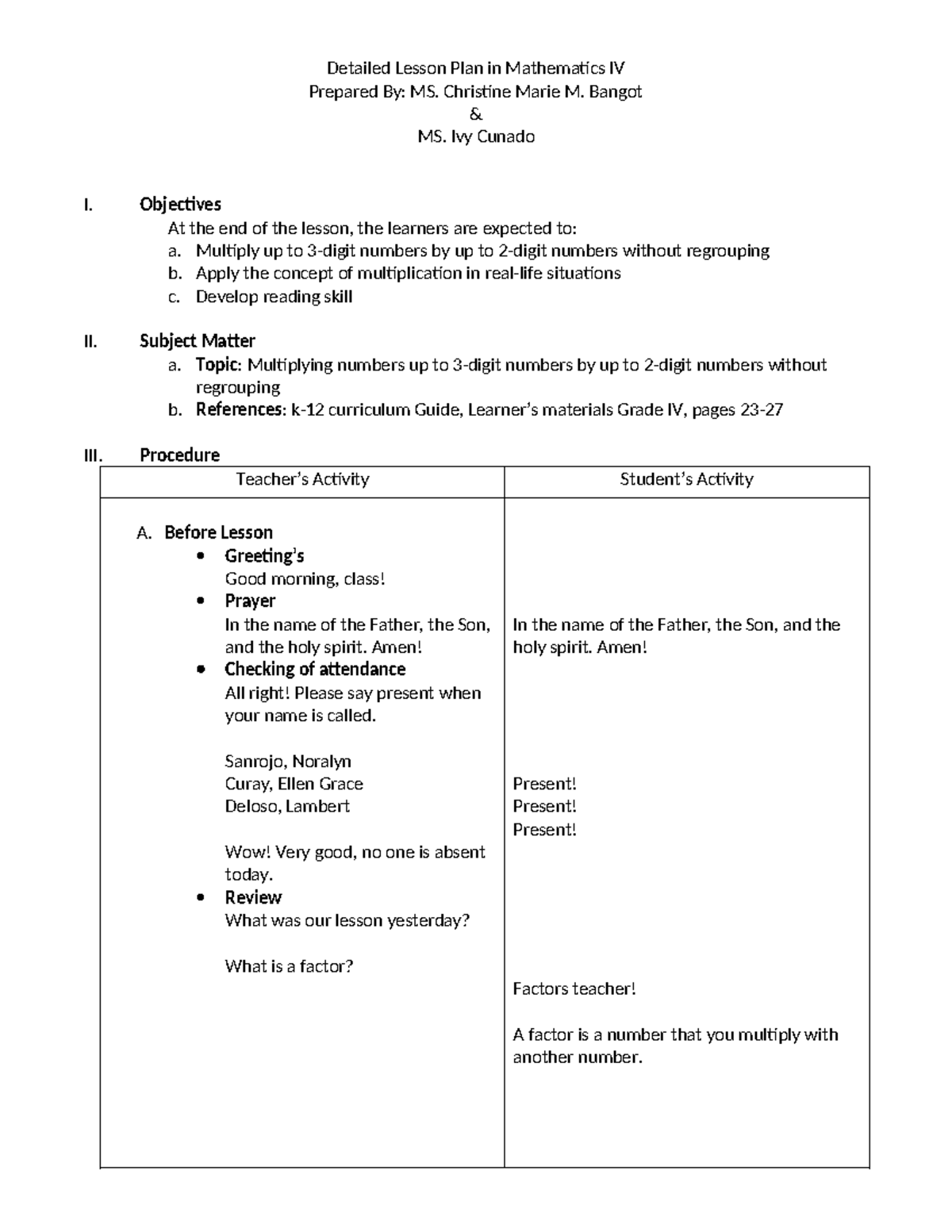 Detailed lesson plan in mathematics(finished) - Detailed Lesson Plan in ...