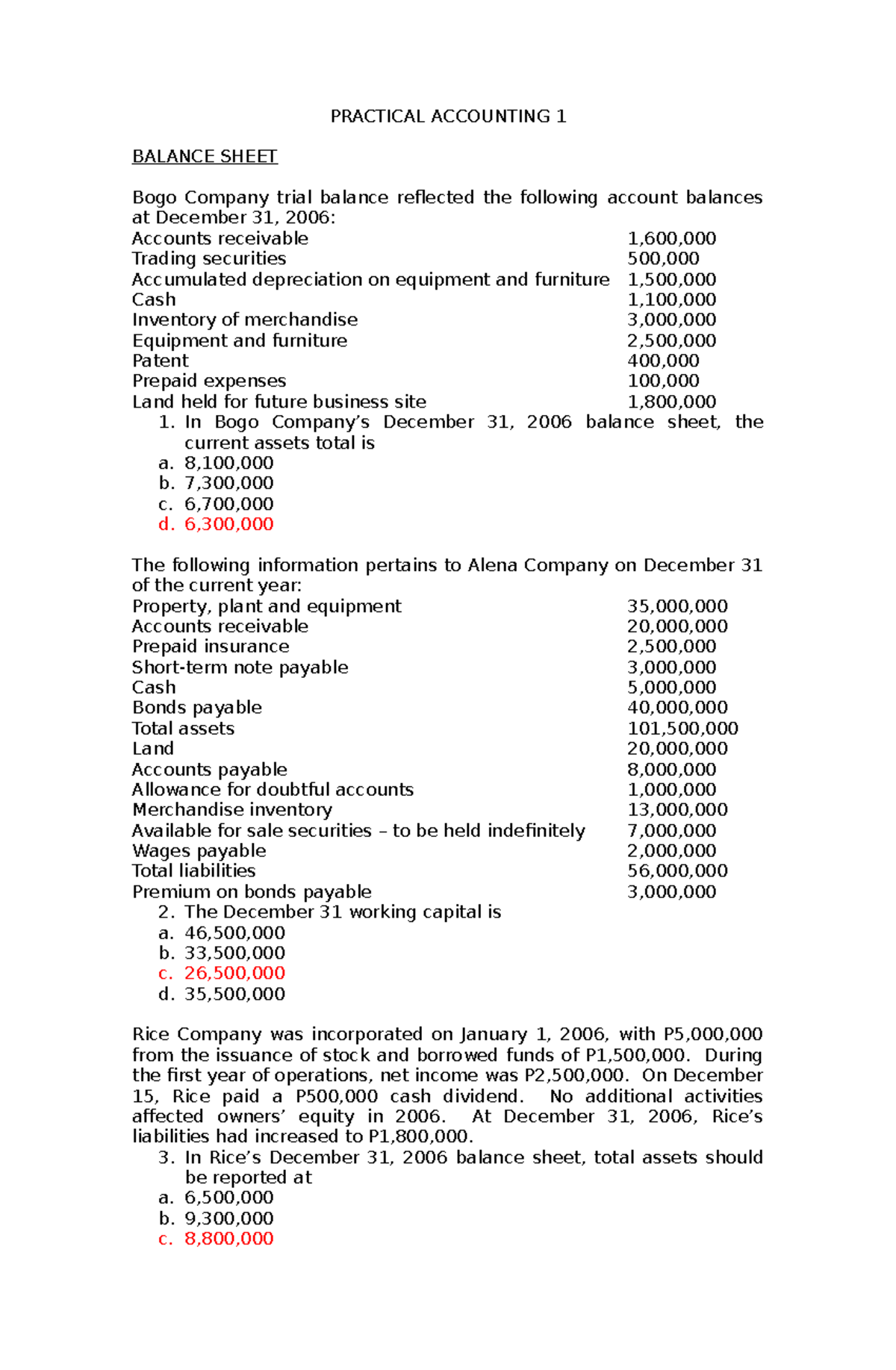 46511679 Balance Sheet Valix C1Valix - BSBA - CLSU - Studocu