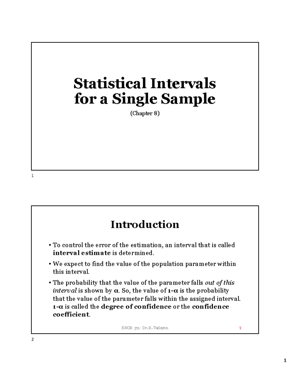 Chapter 8 Warning Tt Undefined Function 32 Statistical Intervals For A Single Sample