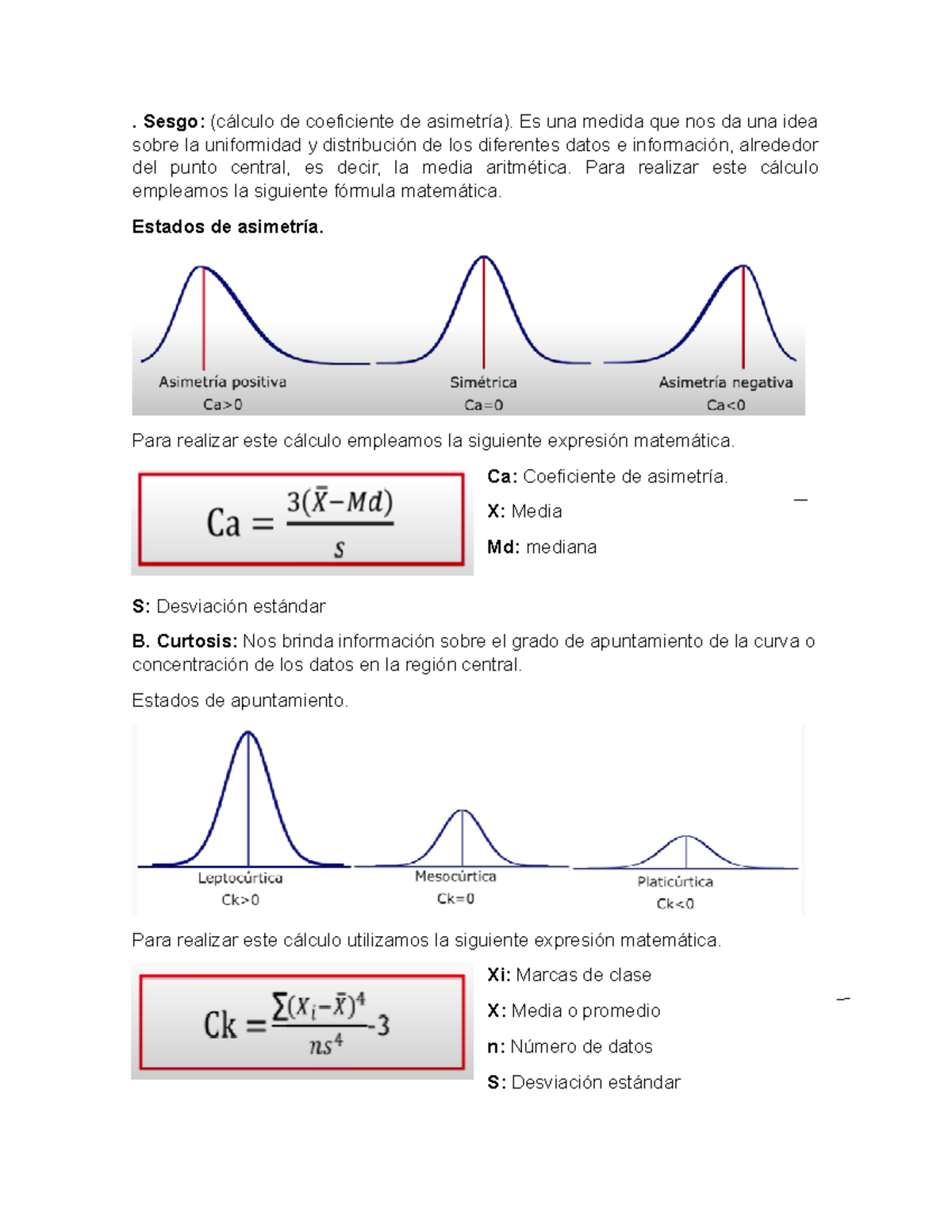 Primera escenario 3 estadistica inferencial - . Sesgo: (cálculo de ...