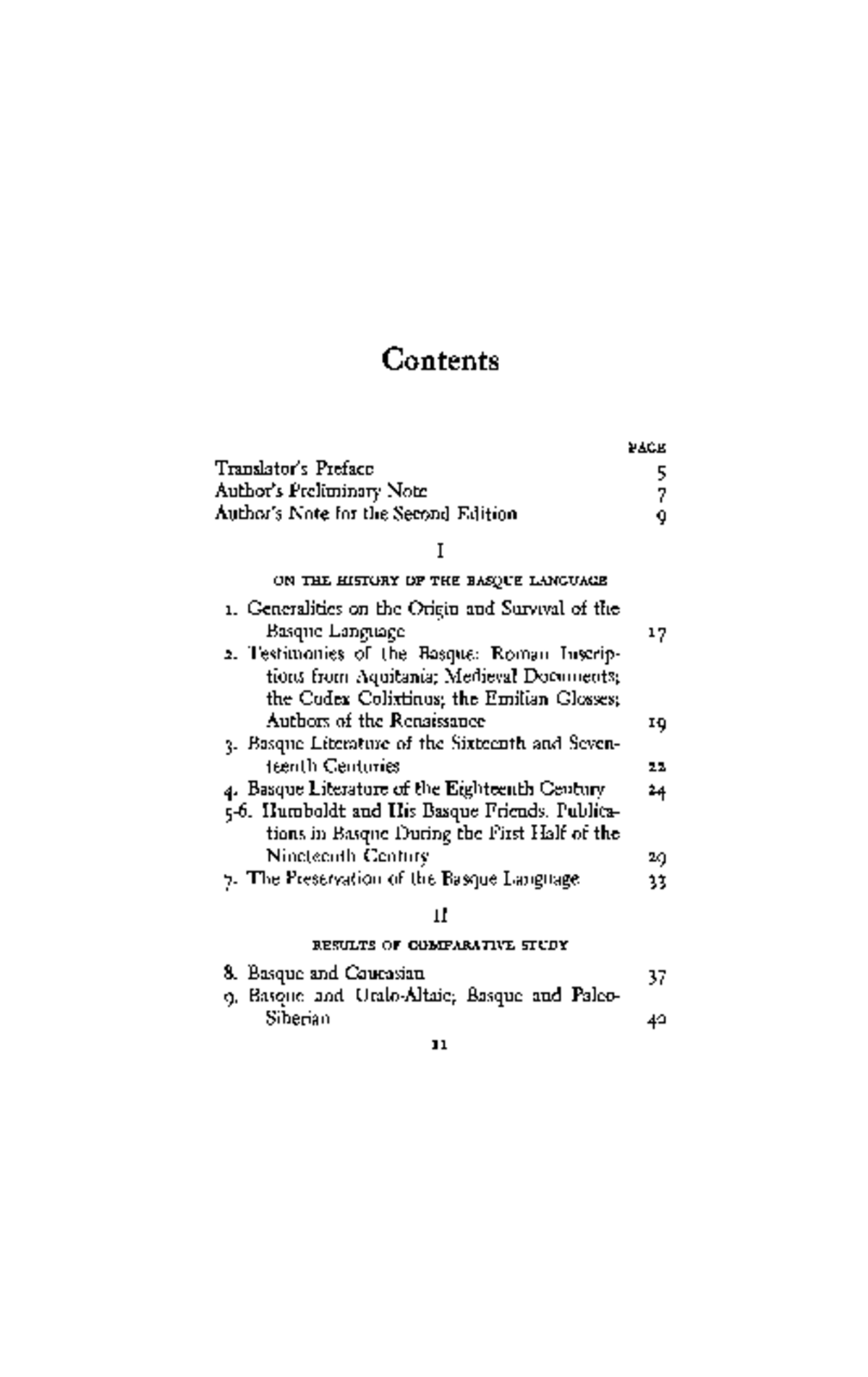 %5BThe%20Basque%20Language%5D%20Contents - Contents Translator's ...