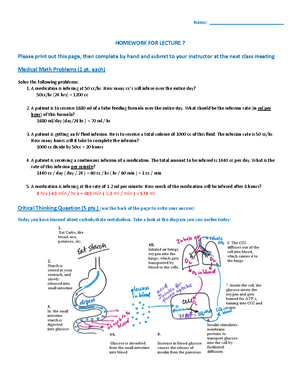 EMB Homework 13 - Name: HOMEWORK FOR LECTURE 13 Please print out this page, then complete by ...