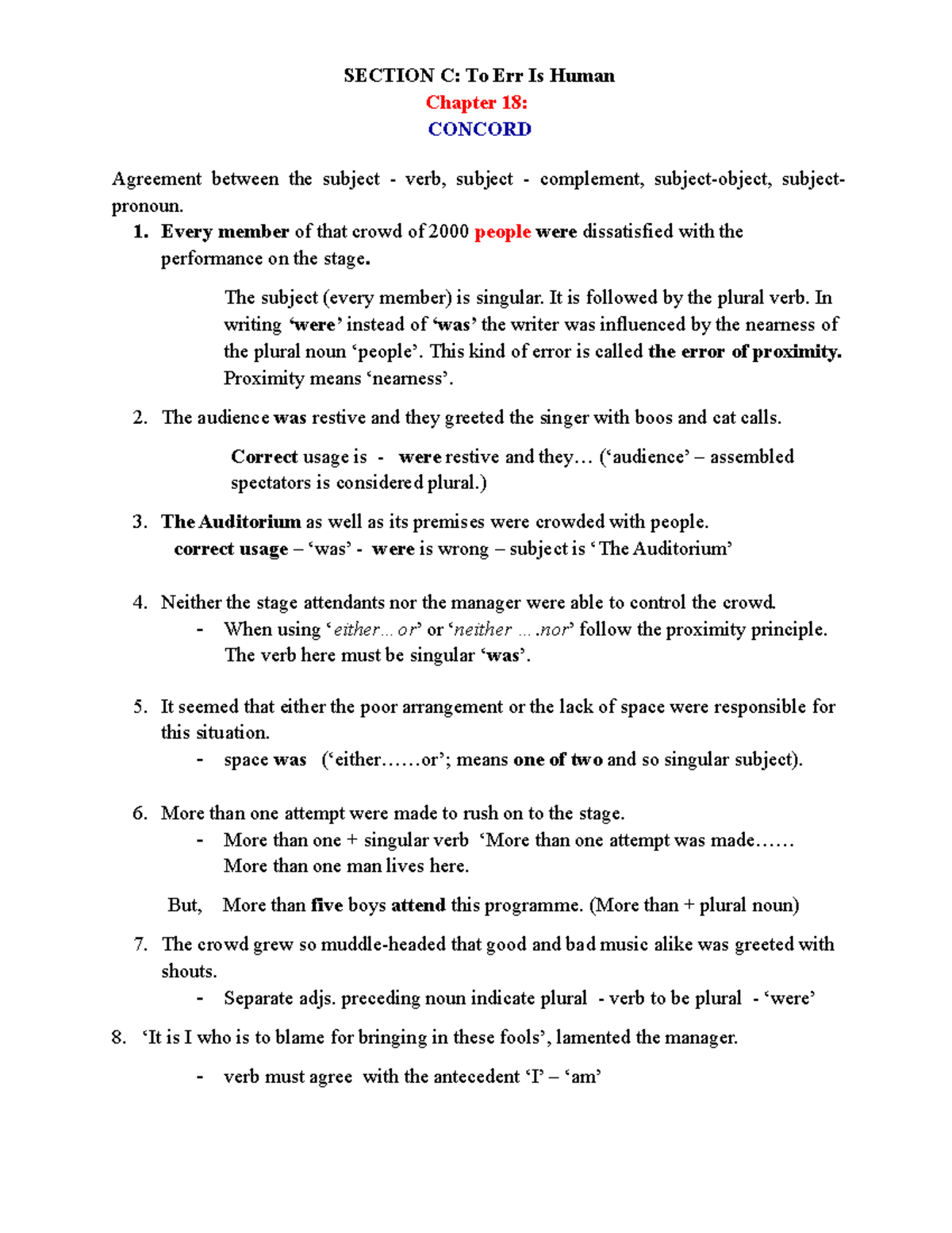 Chapter 18 Concord - SECTION C: To Err Is Human Chapter 18: CONCORD ...