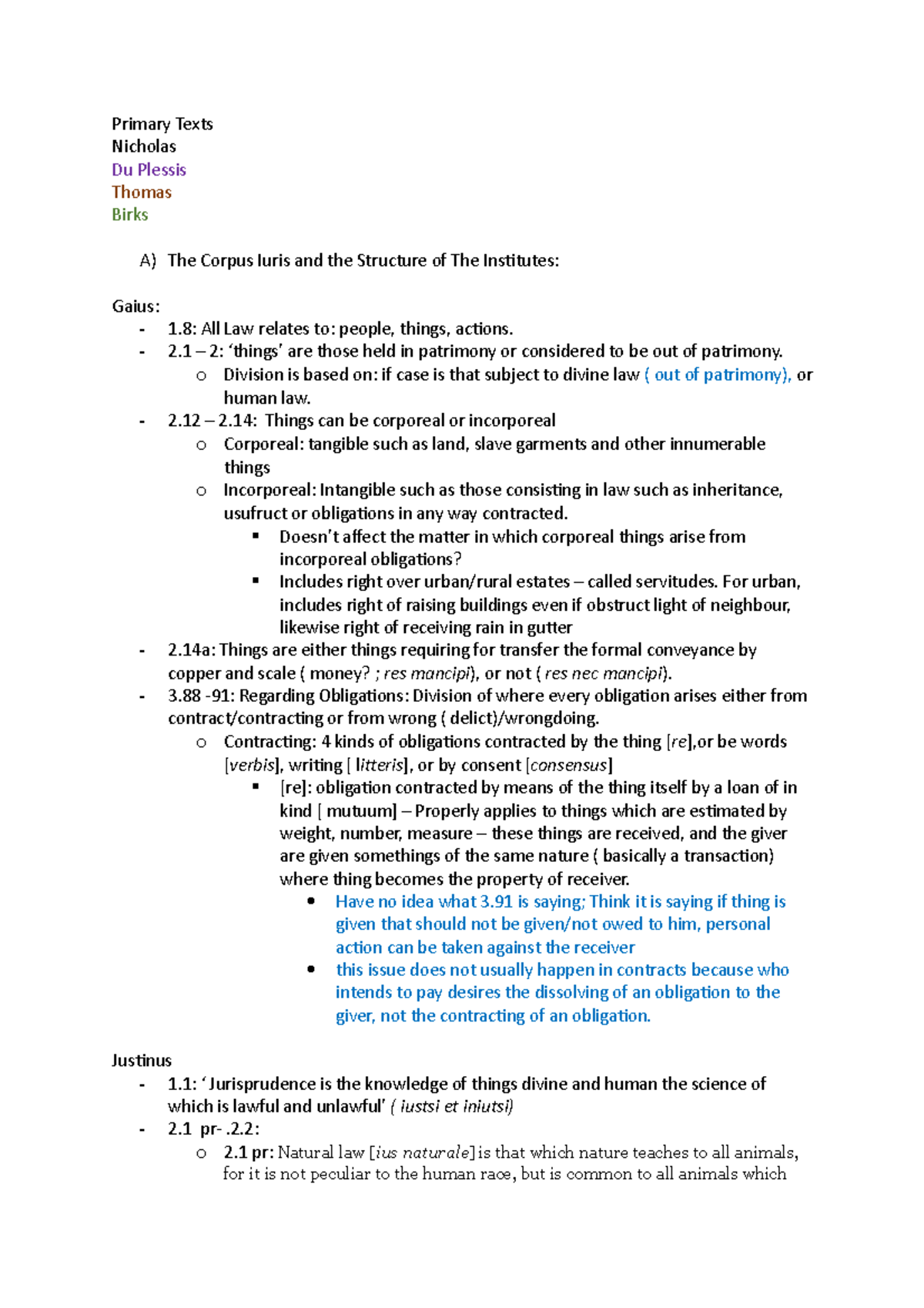 Week 1 Roman Notes - Ox - Studocu