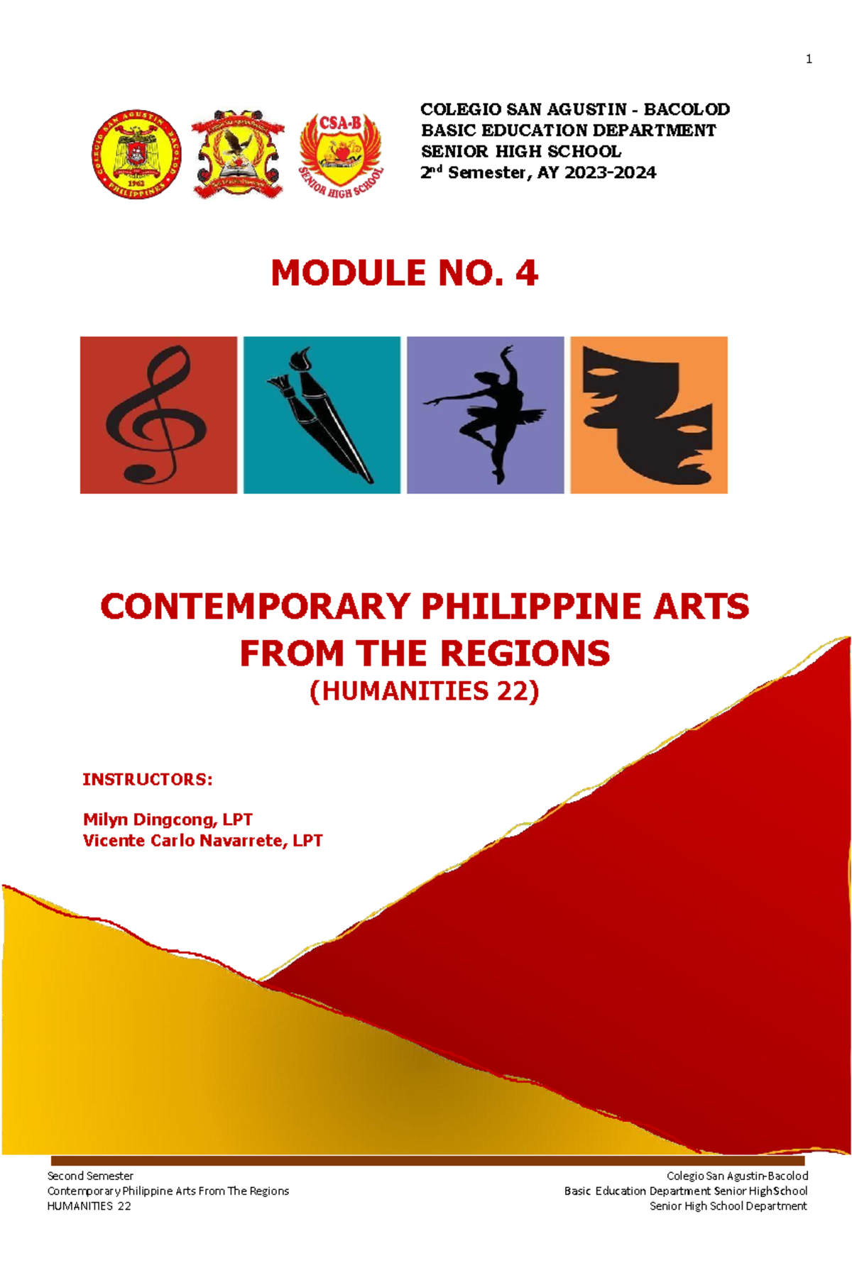 HUMA-22-Module-4 Local- Materials Final-Drive - Second Semester Colegio San Agustin-Bacolod ...