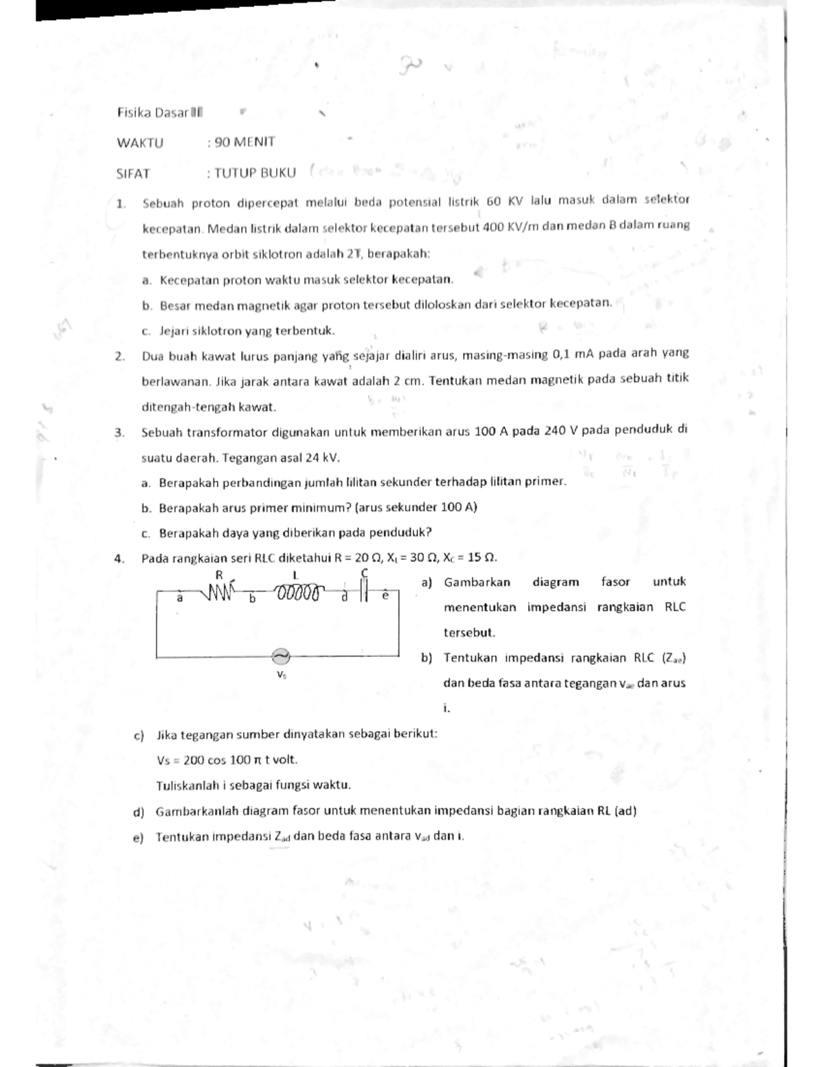 UAS Fisdas 2 2018 - soal uas fisika dasar tahun 2018 materi cahaya ...