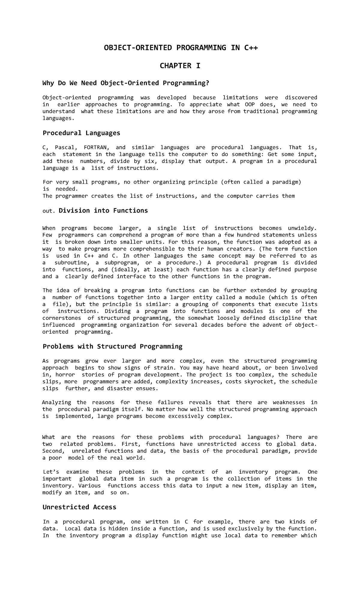 ITE 090 Object Oriented Programming IN C Copy OBJECT ORIENTED ite-090-object-oriented-programming-in-c-copy-object-oriented