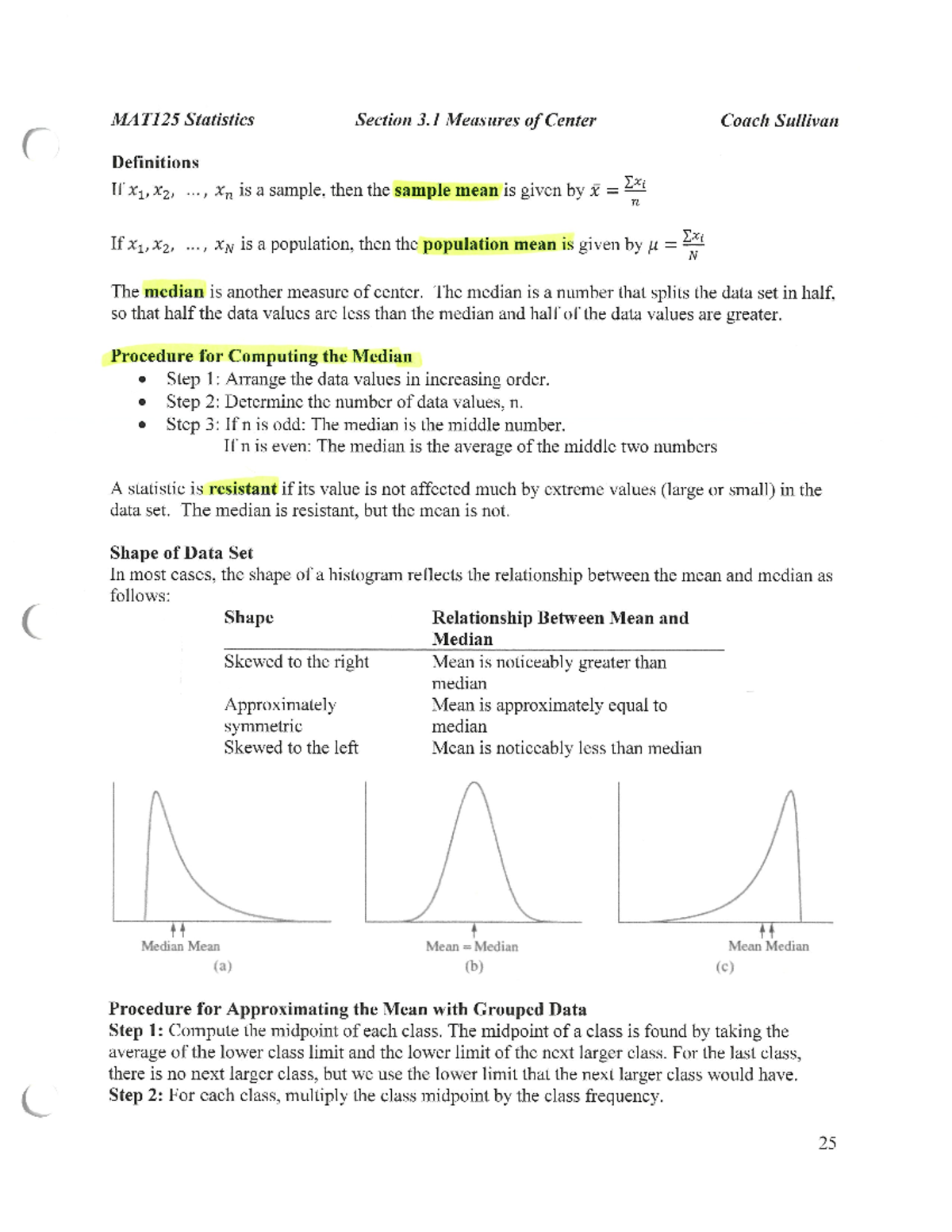 MAT125 Supplement Chapter 3 - MAT125 - Studocu