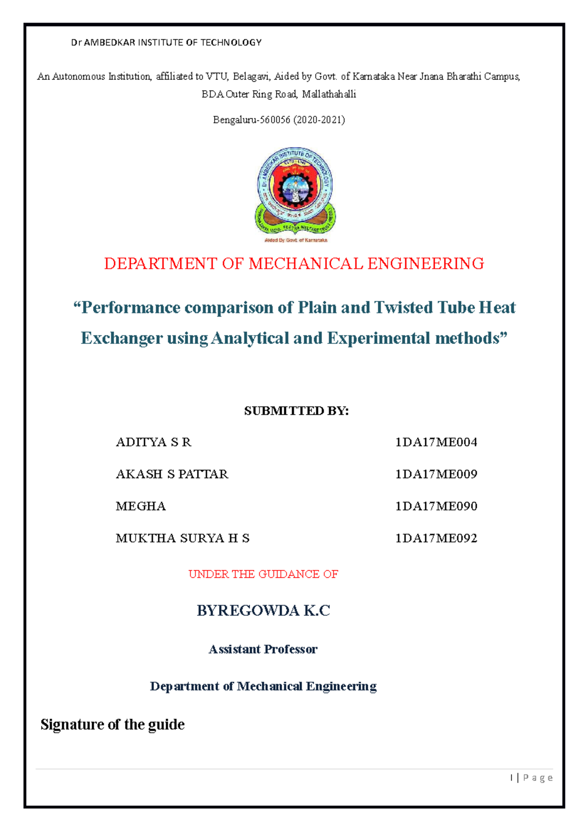 Final report Batch-18 - assignments on the above mentioned topic around ...