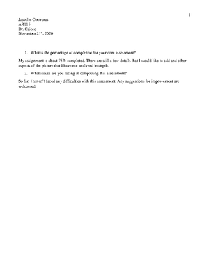 Assignment 2 - Unit 2: Evaluation - Art Elements - AR115 Unit 2 ...