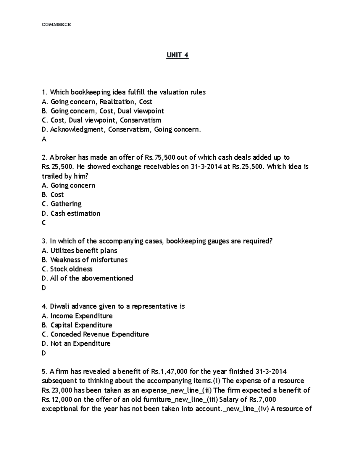 Computerized Accounting Software 1 - UNIT 4 Which bookkeeping idea ...
