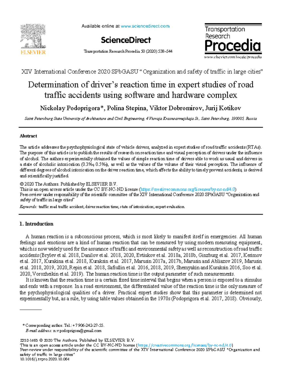 Determination-of-driver-s-reaction-time-in-expert-studie 2020 ...