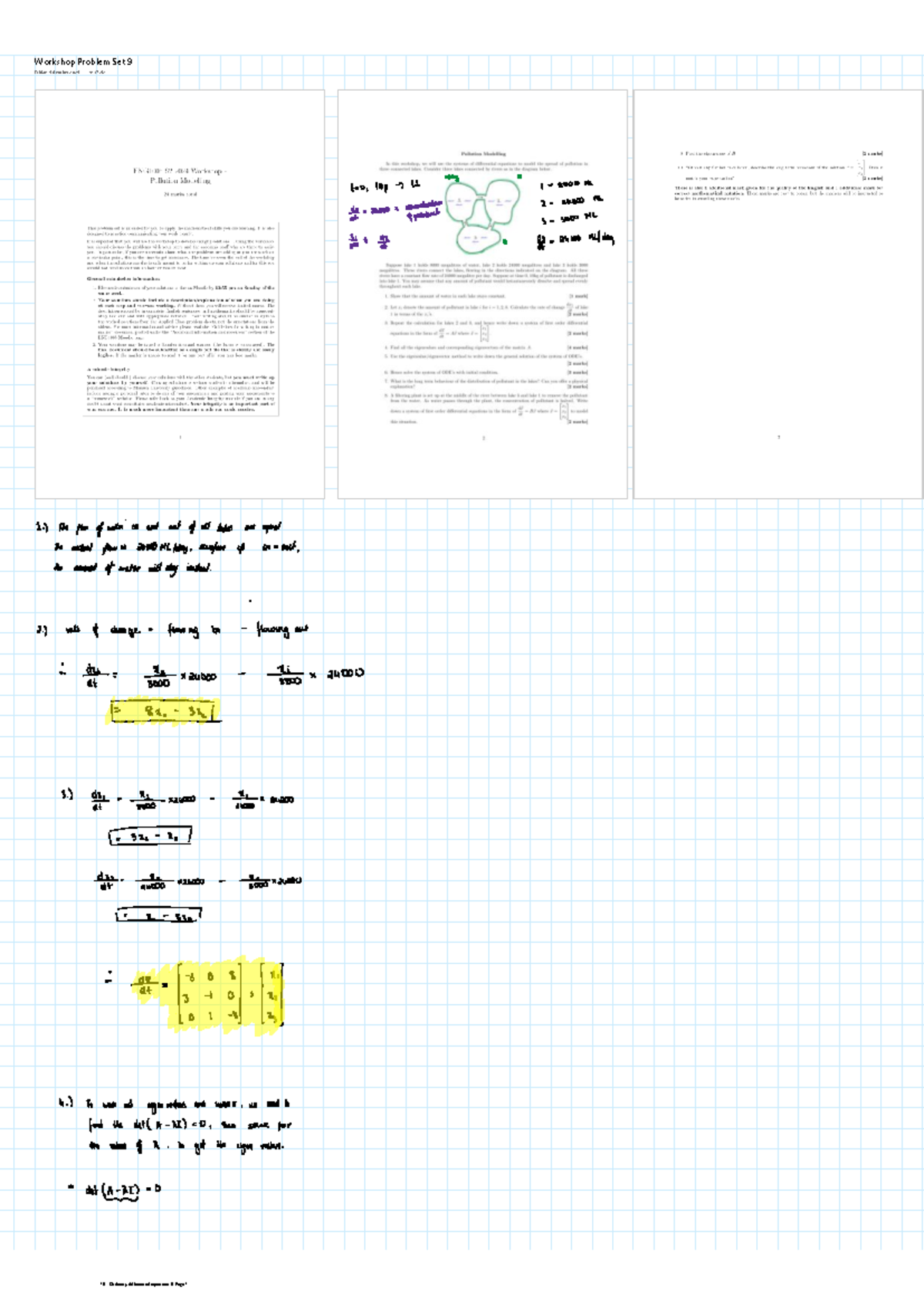 Workshop Problem Set 9 - ENG1005 - Studocu