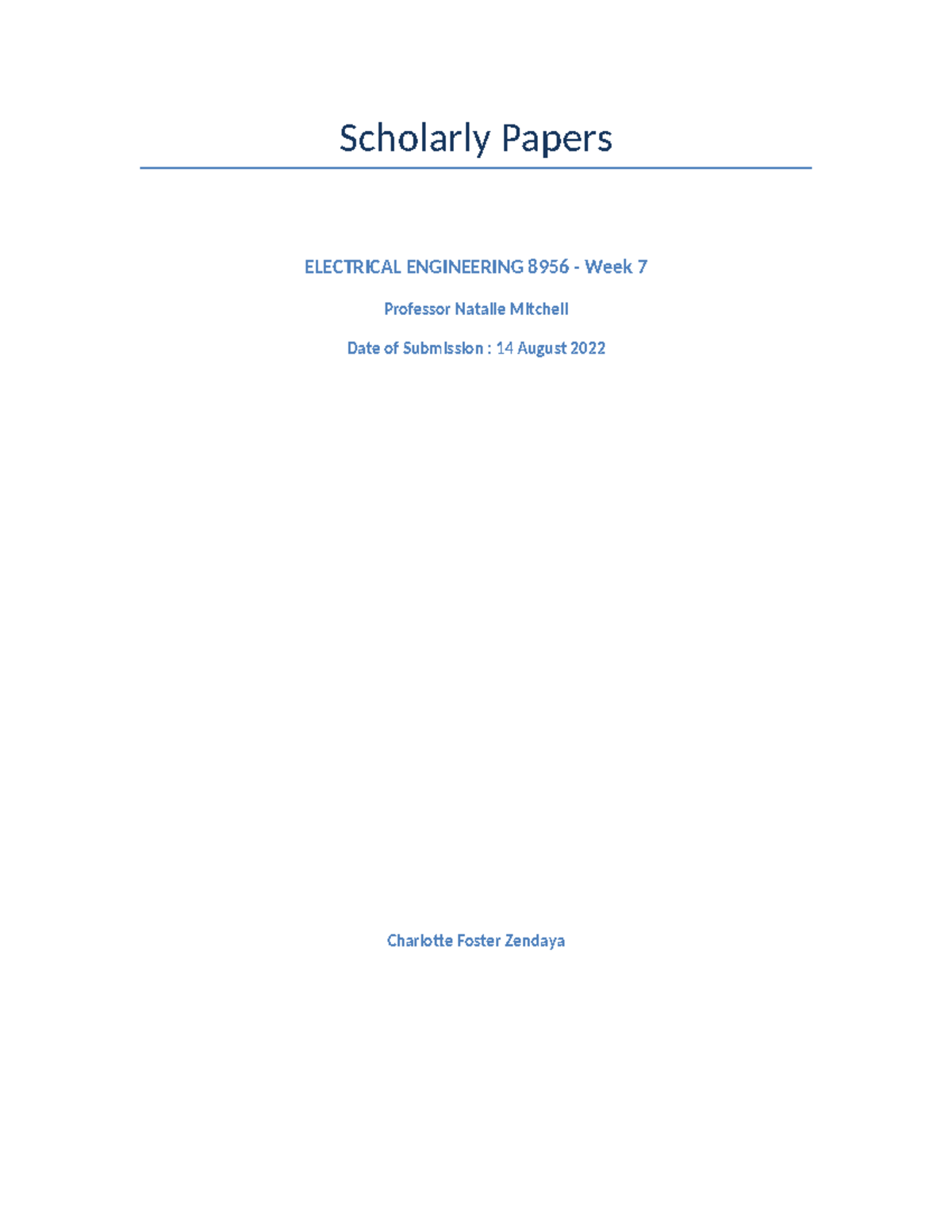 Electrical Engineering-8956-Scholarly Papers - Scholarly Papers ELECTRICAL ENGINEERING 8956 ...