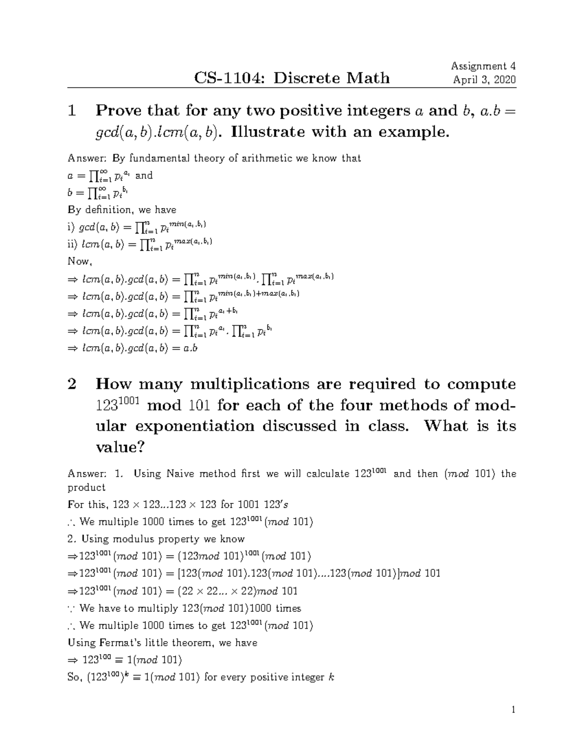 Discrete Mathematics Copy - CS-1104: Discrete Math April 3, 2020 1 ...