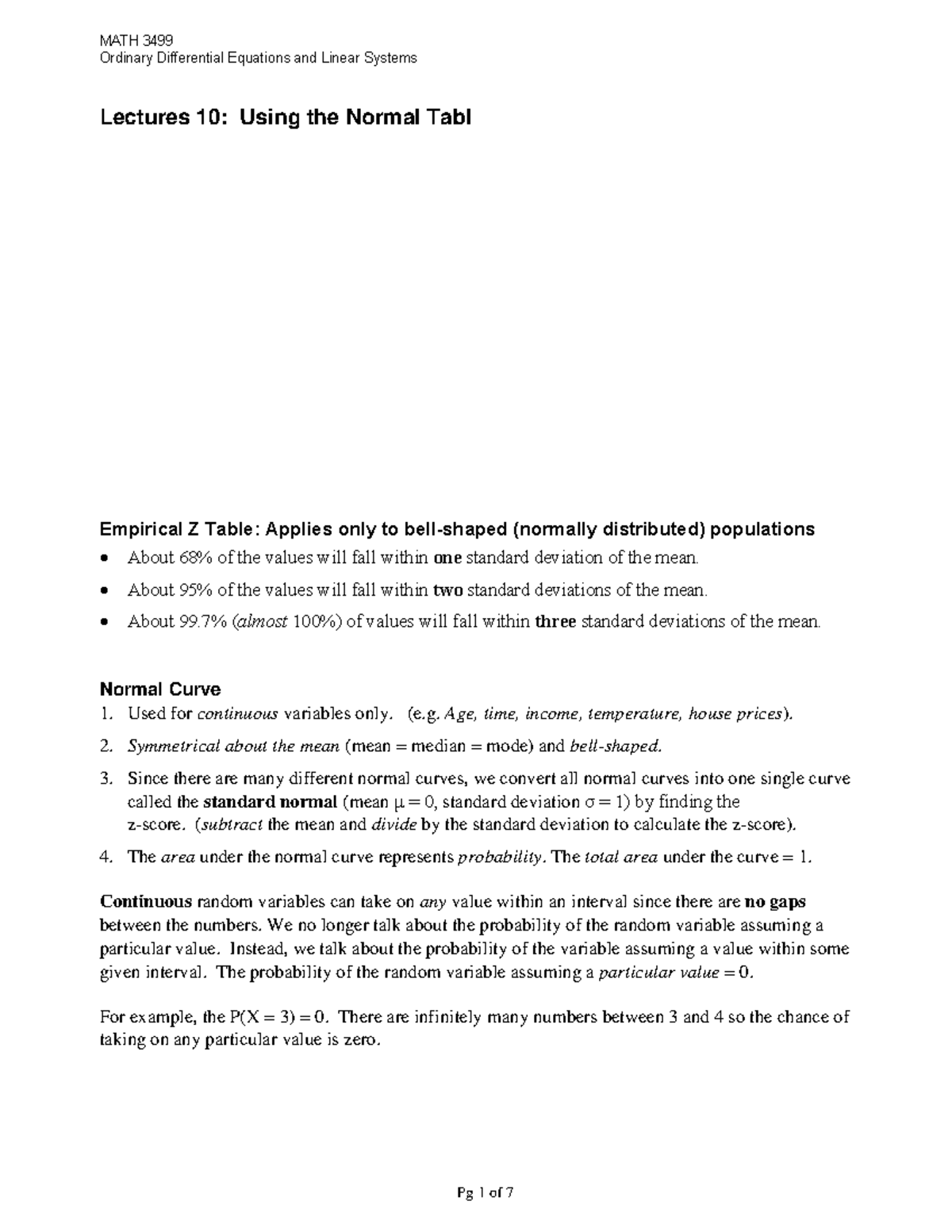 Lecture 10-3499 - Ordinary Differential Equations and Linear Systems ...