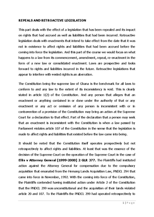 Lecture Notes VIII - OUSTER CLAUSES AND JUDICIAL REVIEW An Ouster ...