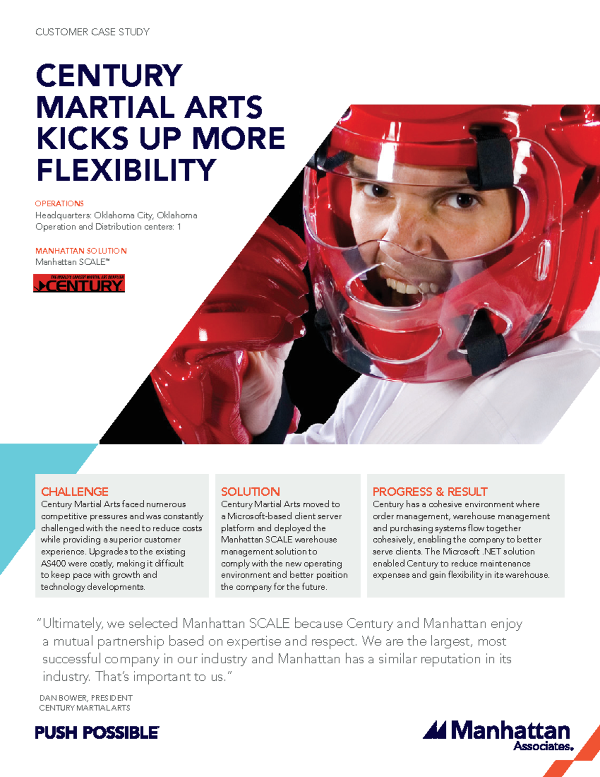 Manh century martial arts en - CUSTOMER CASE STUDY “Ultimately, we ...