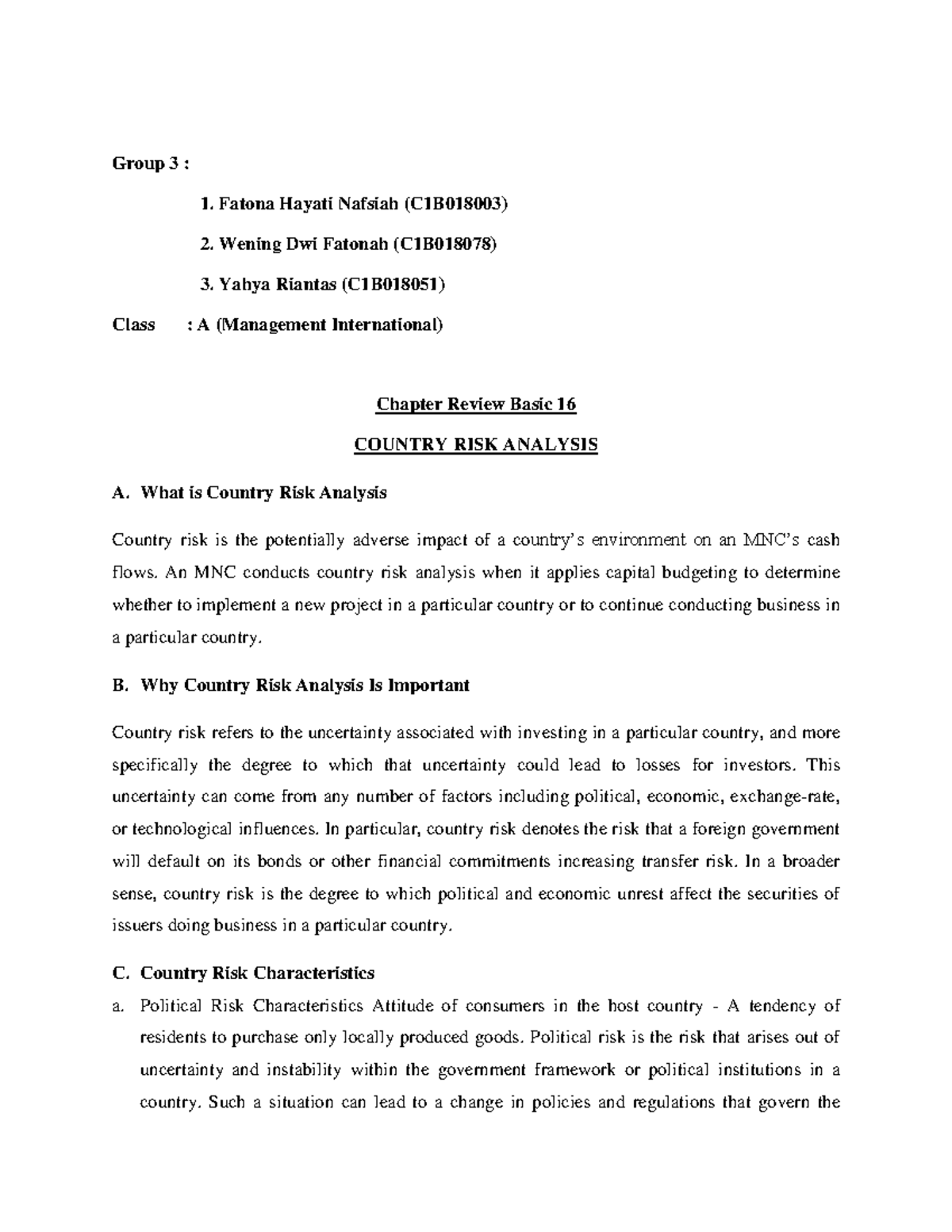 Group 3 Review Basic 16 Class A - Group 3 : Fatona Hayati Nafsiah ...