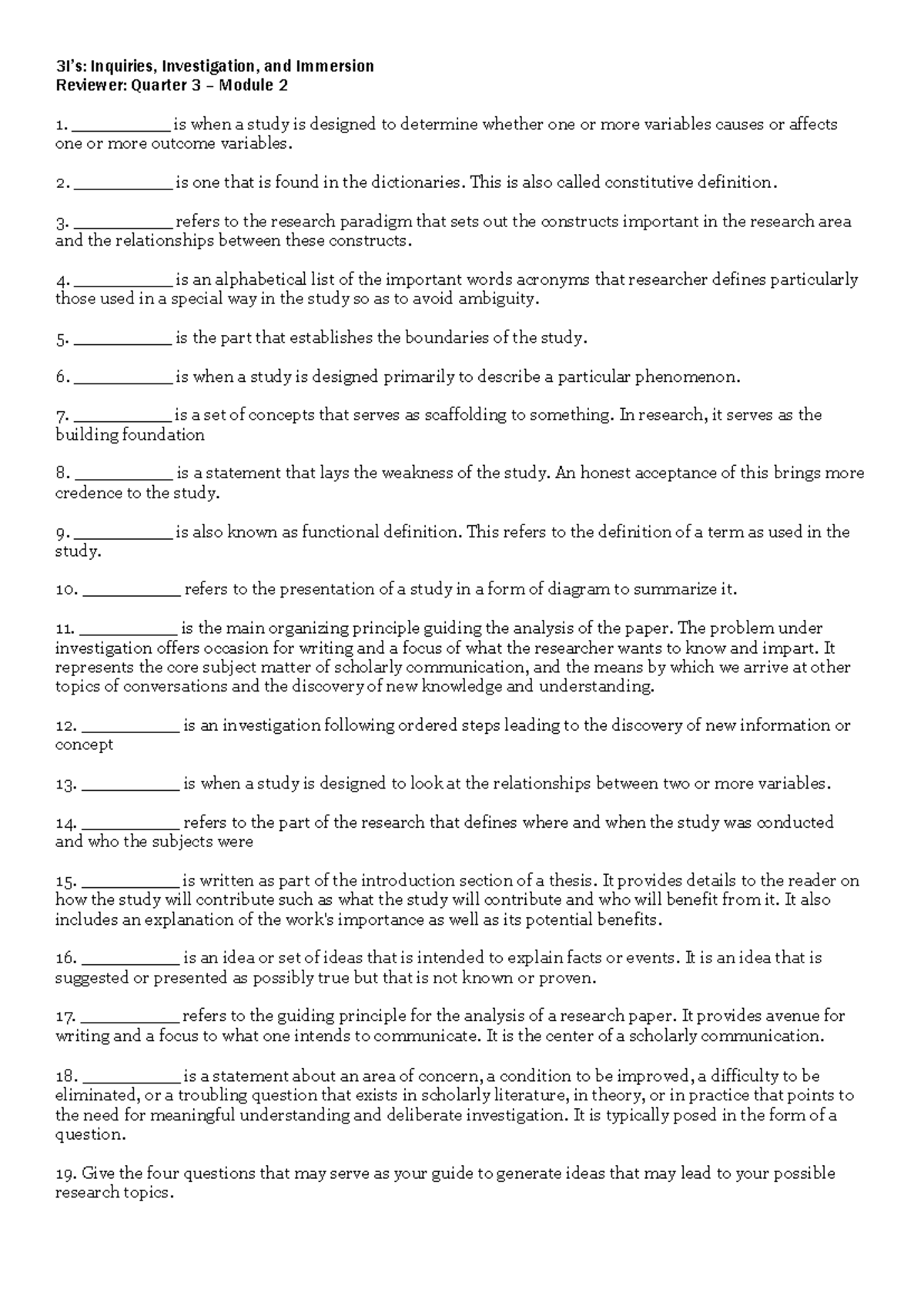 3isreviewer - 3IS - 3I’s: Inquiries, Investigation, and Immersion ...