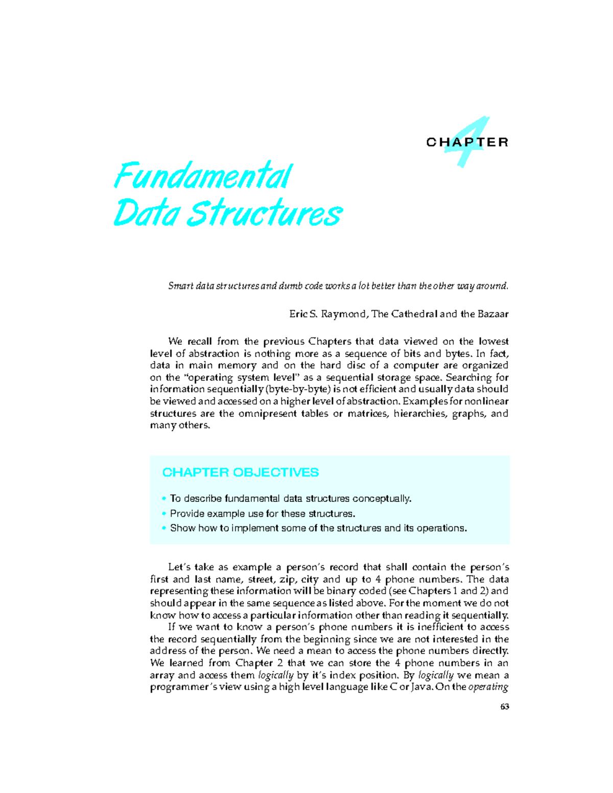 Text Book-A - programming - 4 C H A P T E R Fundamental Data Structures ...