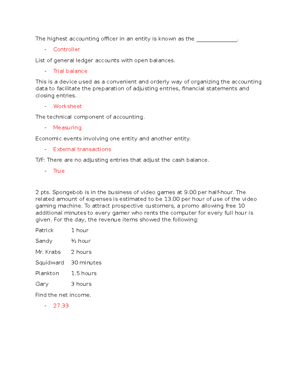 Tutorial Work - accounting basic - Financial Accounting and Reporting ...