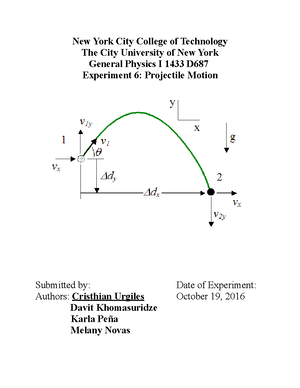 PHYS Lab Report 5 - Addition of Vectors - PHYSICS 1433 D715 LAB REPORT ...