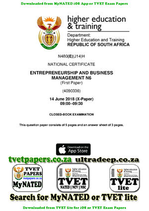 TVET Nated Paper 44198 - Copyright reserved Please turn over NATIONAL ...