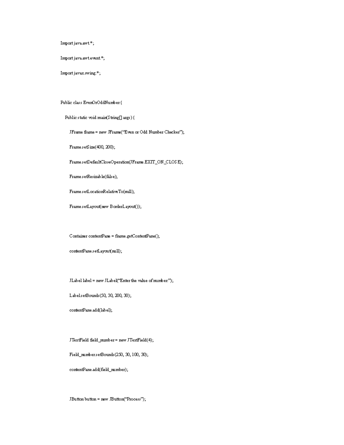Reviewer Example 2 Programs In Java Import Java Import Javaawt Import Javax Public 2763