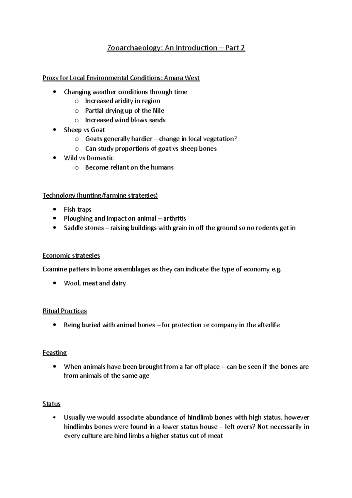 Zooarchaeology - An Introduction – Part 2 - Wool, meat and dairy Ritual ...