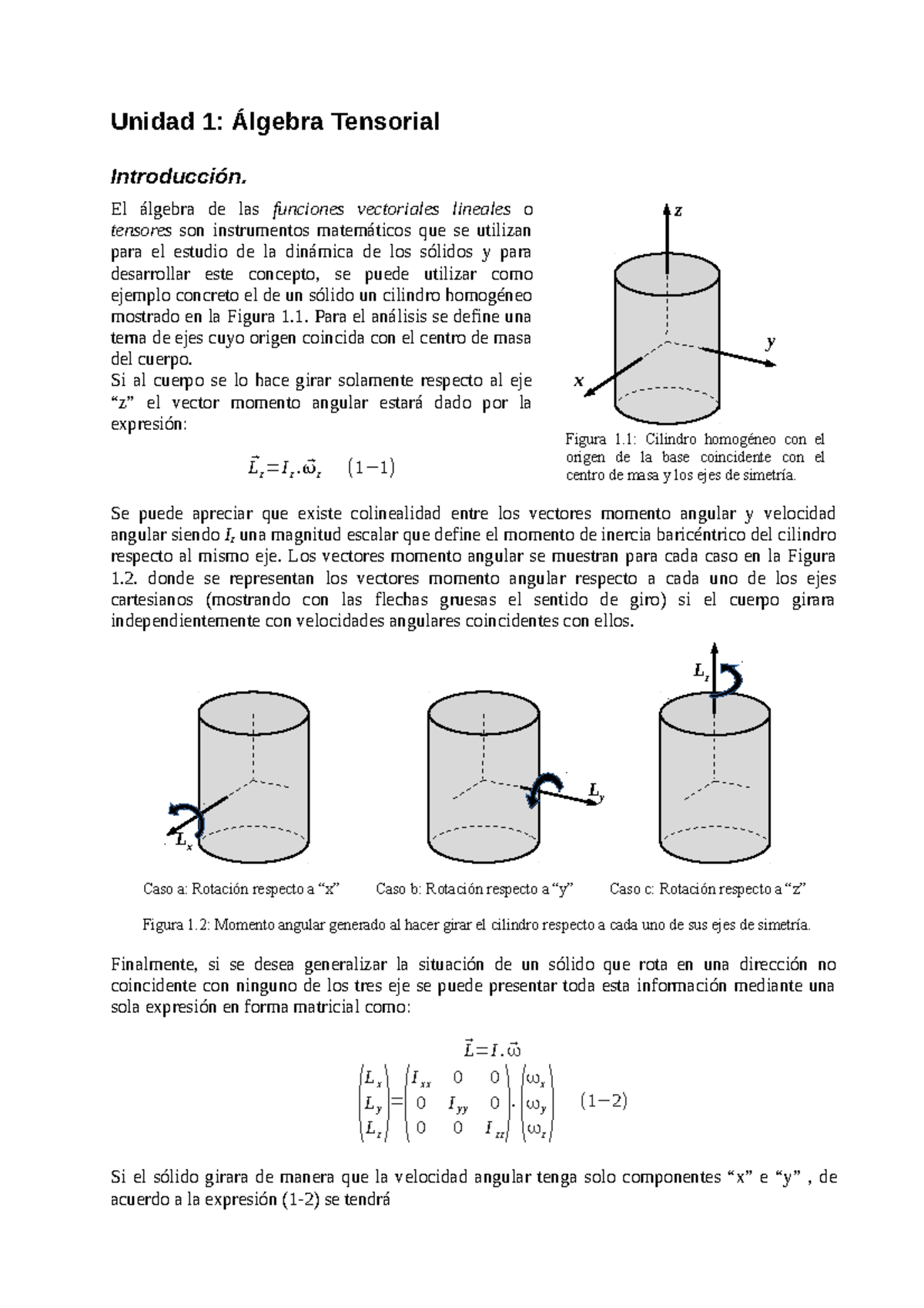 Unidad 1 Tensores 2018 - Unidad 1: Tensorial El de las funciones ...